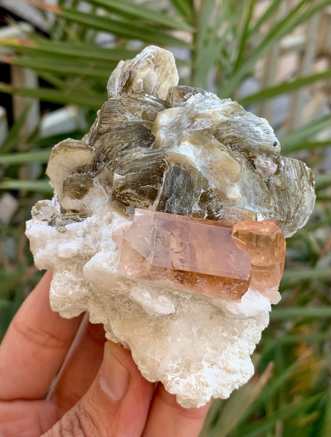 Stunning Golden Colour Transparent Twins Topaz Crystal on Matrix ...