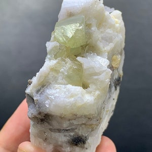 Natural Rare Green Herderite Crystal on Matrix From Skardu Mine, Rare ...