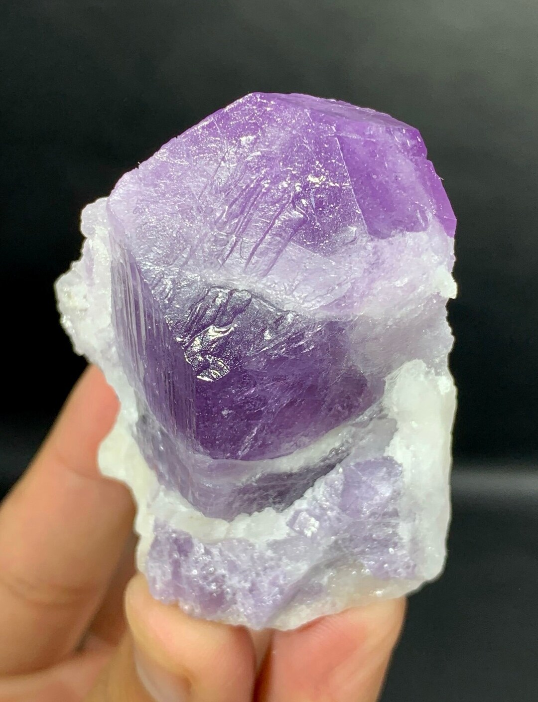 Lovely Purple Colour Fluorescent Scapolite Crystal,rare Crystal ...