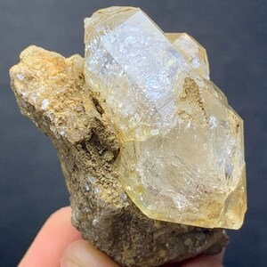 Natural Double Terminated Window Quartz Crystal on Matrix Specimen From ...
