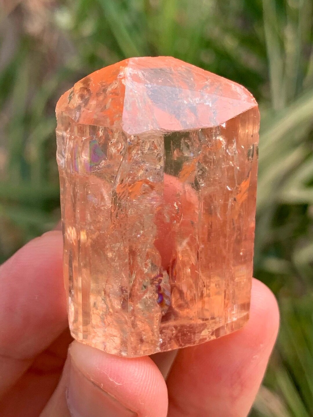 Natural Imperial Colour Fluorescent Rainbow Inclusion Transparent Topaz ...