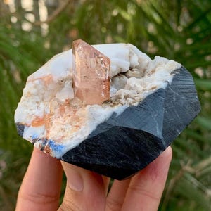 Natural Imperial Colour Fluorescent Topaz Crystal on Matrix Specimen ...