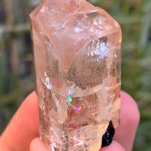 Natural Golden Colour Clean Terminated Rainbow Inclusion Topaz Crystal ...