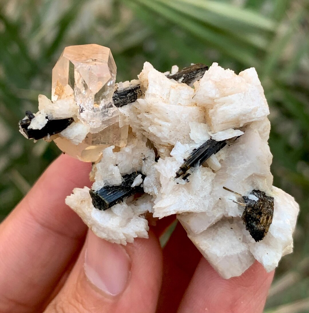 Natural Golden Colour Transparent Topaz With Inside Tourmaline Crystals ...