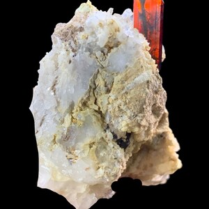 Natural Red Colour Brookite Crystal on Matrix Specimen From Baluchistan ...