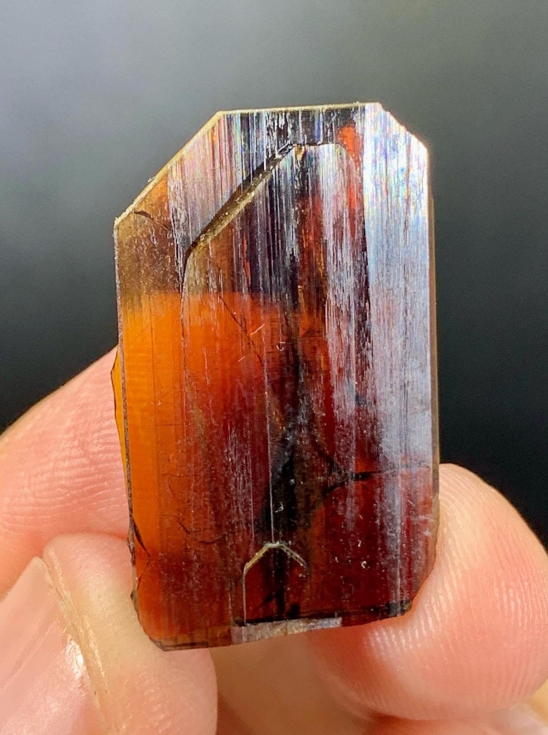 Natural Red Colour Transparent Double Termination Brookite Crystal From ...