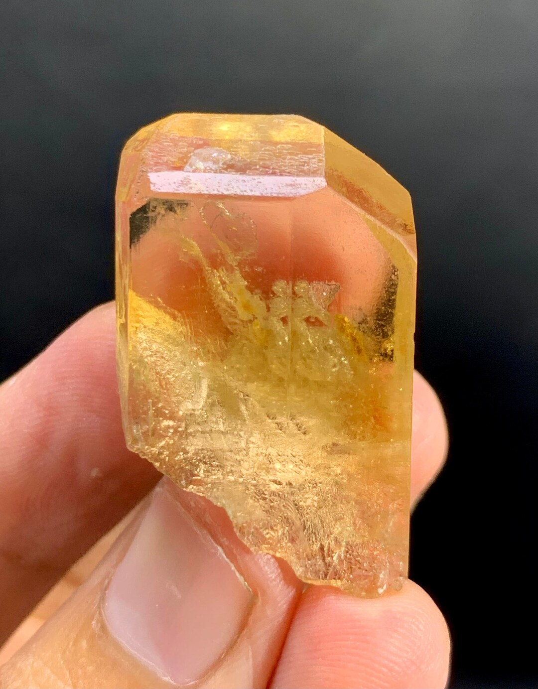 Rich Honey Colour Clean Gem Grade Topaz Crystal, Sherry Topaz From ...