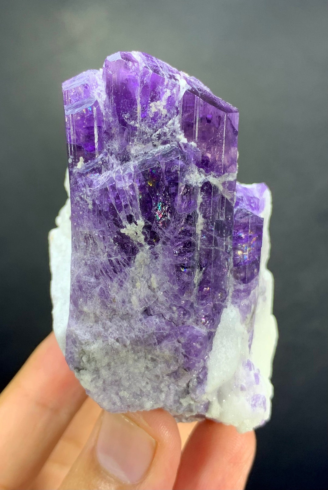 Rich Purple Scapolite Specimen, Scapolite Crystal, Rare Crystal ...