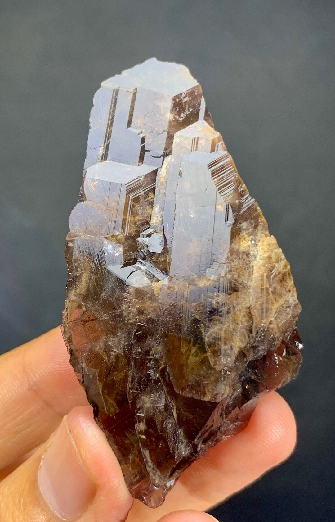 Natural Brown Colour Transparent Axinite Crystal From Skardu Mine ...