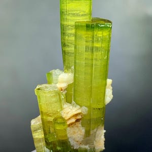 Natural Green Colour Twins Double Termination Tourmaline Crystal From ...