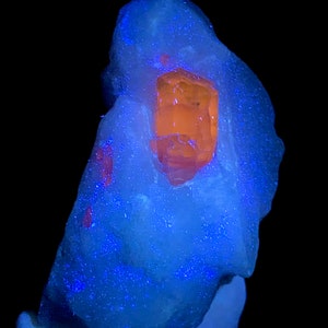 Lovely Purple Colour Rare Fluorescent Scapolite Crystal Specimen on ...