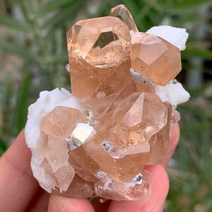 Amazing Golden Colour Transparent Topaz Crystal on Matrix Specimen From ...