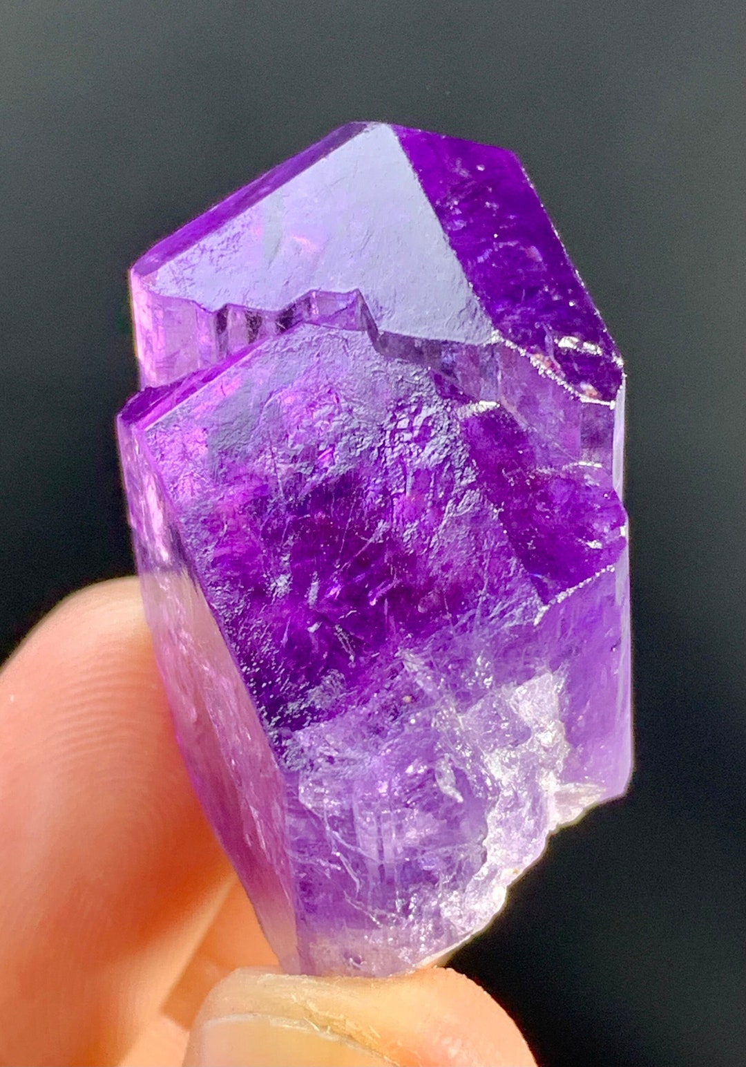 Stunning Purple Colour Rare Fluorescent Transparent Twins Scapolite ...