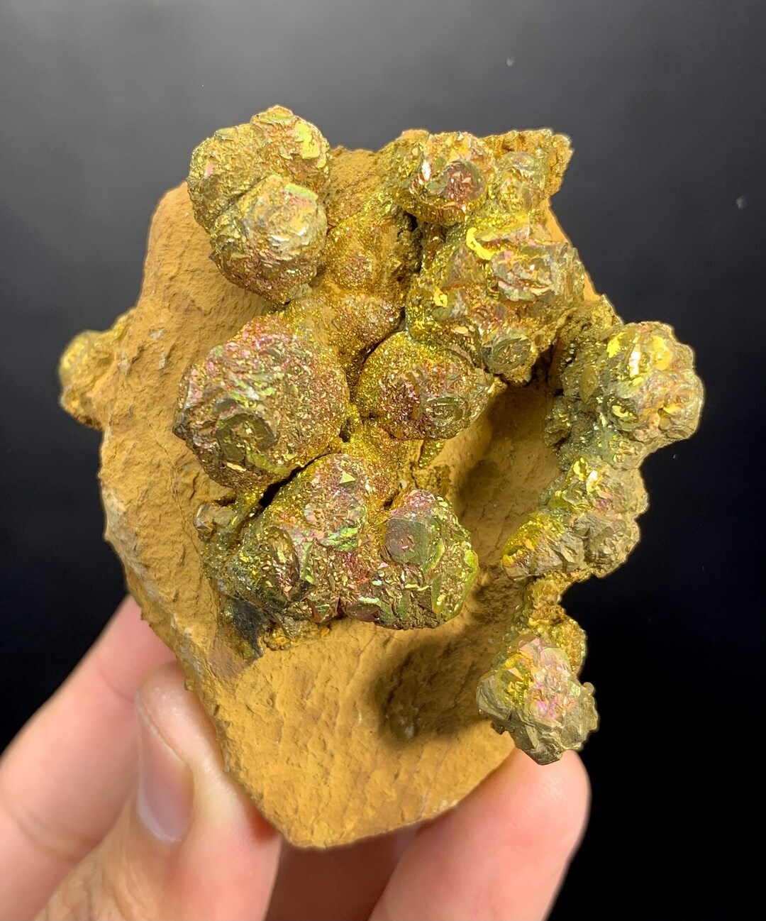 Natural Rainbow Pyrite With Motherrock Crystal Specimen From Manshera ...