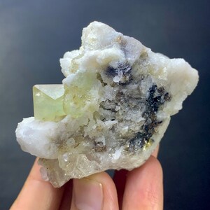 Natural Rare Green Herderite Crystal on Matrix From Skardu Mine, Rare ...