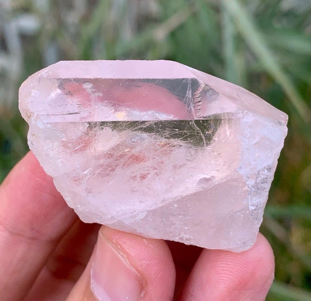 Natural Pink Colour Transparent Morganite Crystal From Afghanistan Mine ...