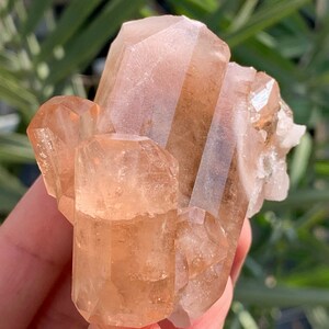 Stunning Golden Colour Transparent Double Termination Topaz Cluster ...