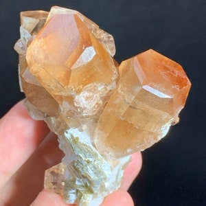 Stunning Golden Colour Transparent Twins Topaz Cluster Specimen From ...