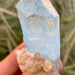 Natural Sky Blue Etched Rare Shape Aquamarine Crystal From Shigar Mine ...