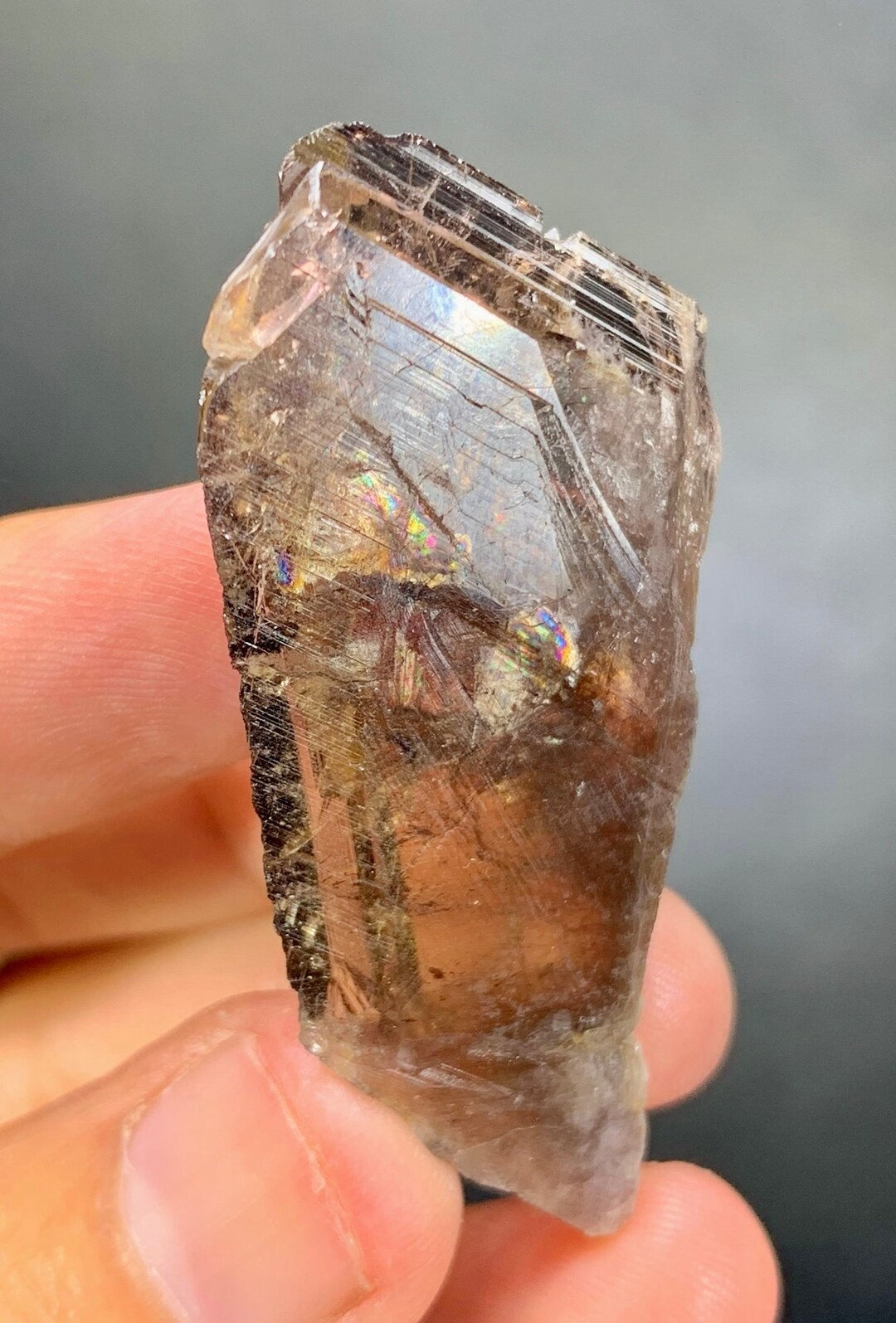 Natural Brown Colour Transparent Axinite Crystal From Skardu Mine ...