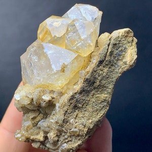 Natural Double Terminated Window Quartz Crystal on Matrix Specimen From ...