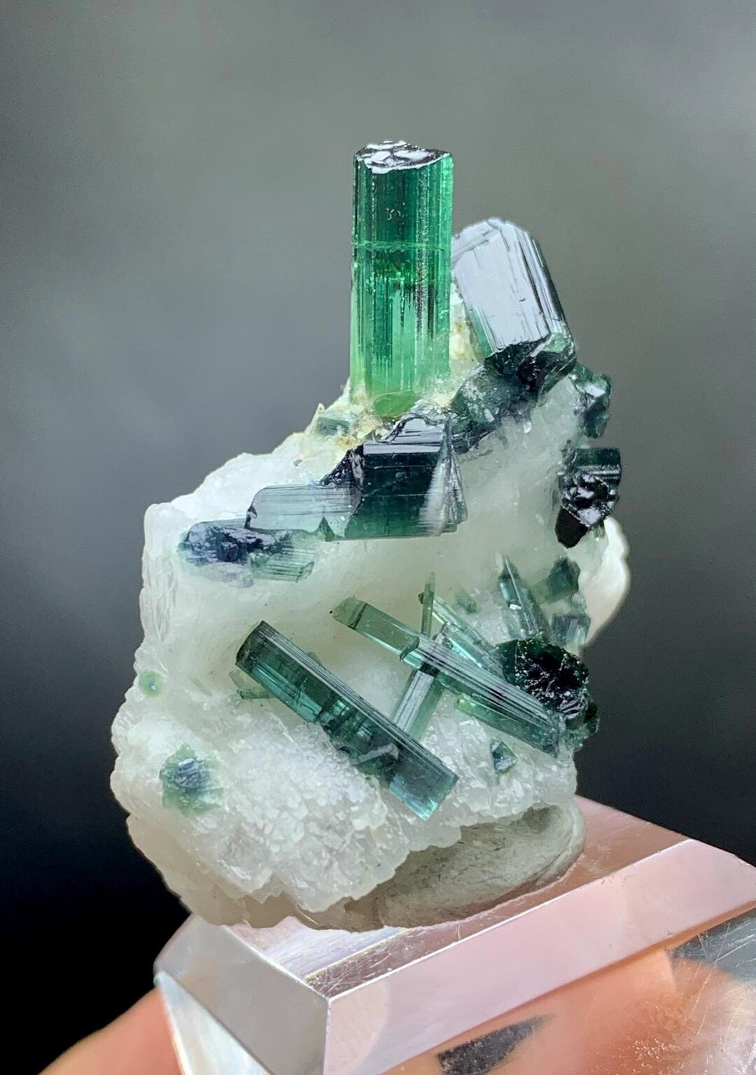Natural Green Colour Tourmaline Specimen From Afghanistan Mine, Natural ...