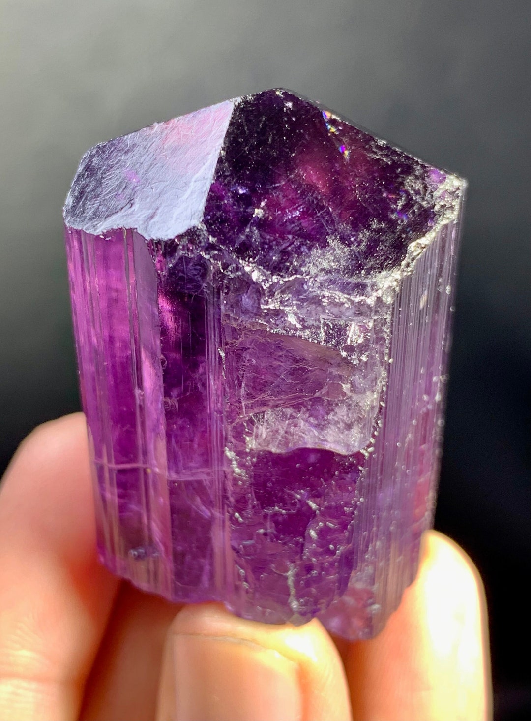 Lovely Purple Colour Transparent Scapolite Crystal From Badakshan Mine ...