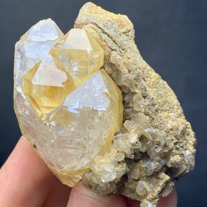 Natural Double Terminated Window Quartz Crystal on Matrix Specimen From ...