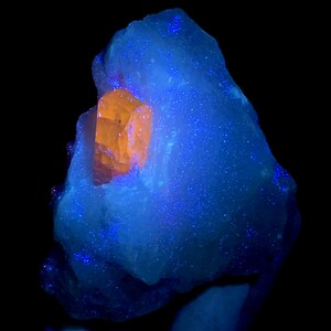 Lovely Purple Colour Rare Fluorescent Scapolite Crystal Specimen on ...