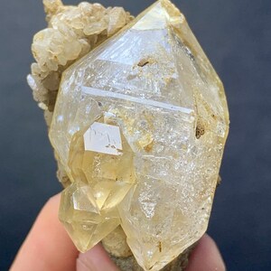 Natural Double Terminated Window Quartz Crystal on Matrix Specimen From ...