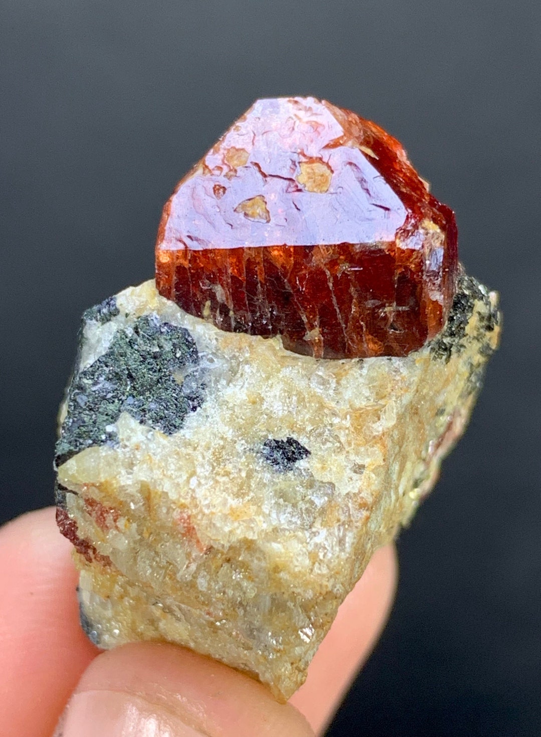 Natural Red Zircon Specimen, Red Zircon Crystal Zircon Stone Red ...