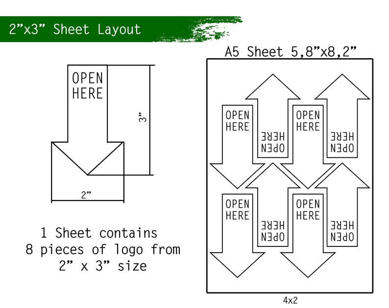 Open Here Stickers for Sellers Box Opening Stickers Show | Etsy