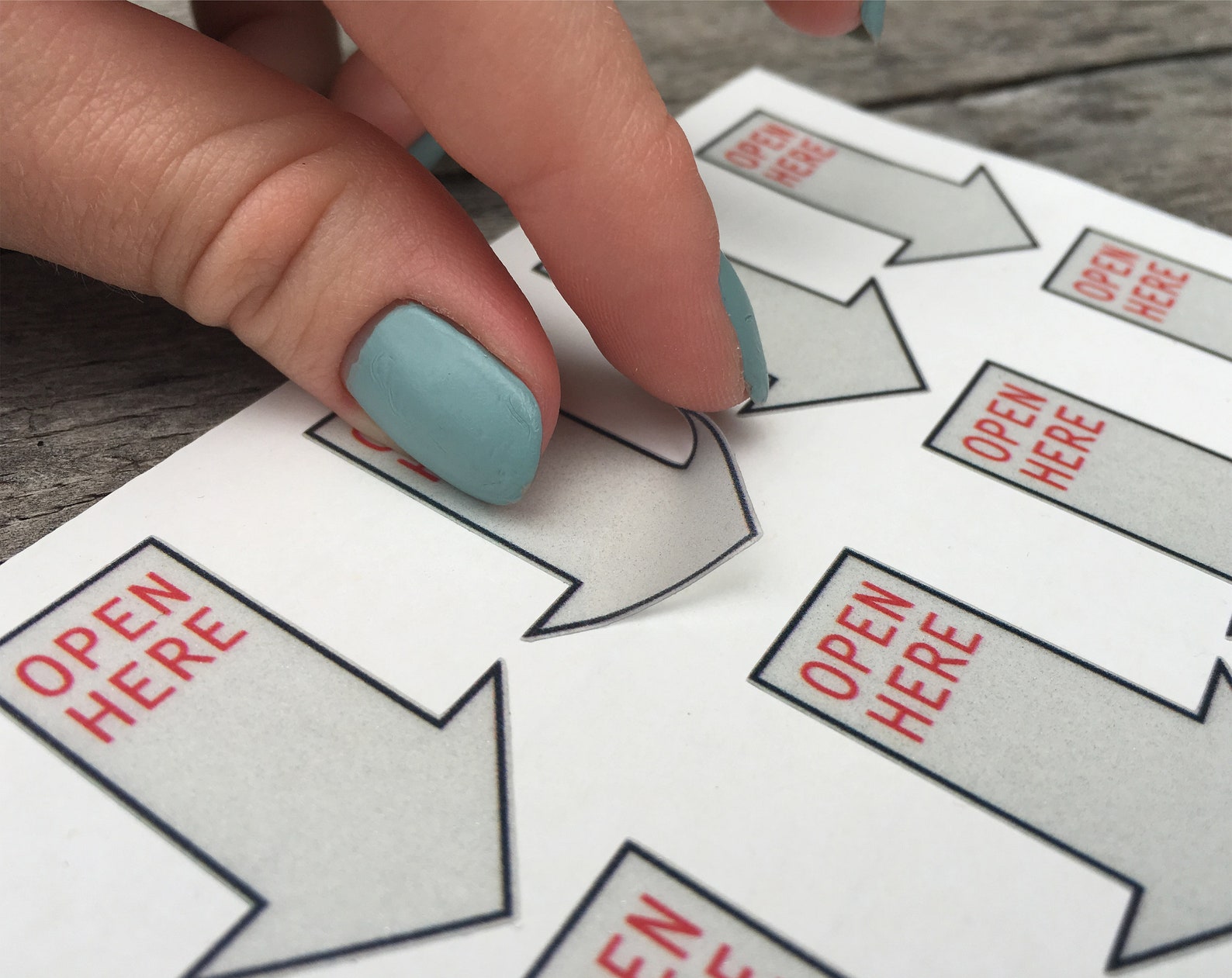 Open Here Stickers for Sellers, Box Opening Stickers, Show Customers ...