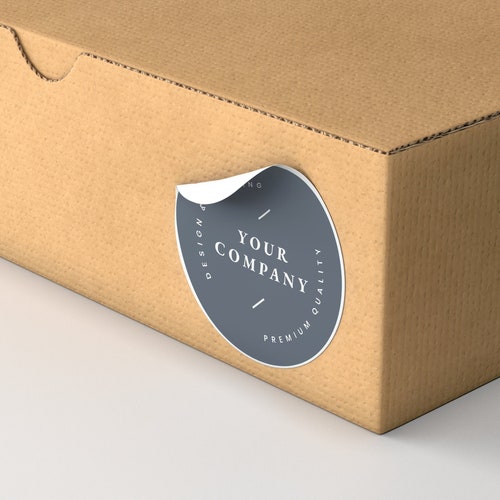 100 Pcs. Box Stickers Shop Logo Label for Packaging Wrapping - Etsy