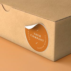 100 Pcs. LOGO LABEL DECALS, Wrapping Stickers, Packaging Supply Decals ...