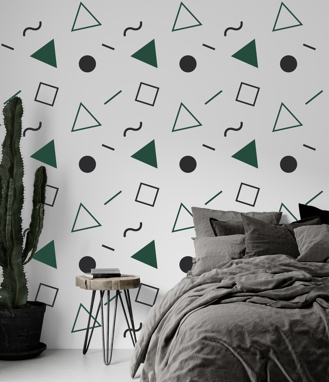 Geometric Shapes Wall Decals - Nursery Decals, Geometric Wall Decor ...