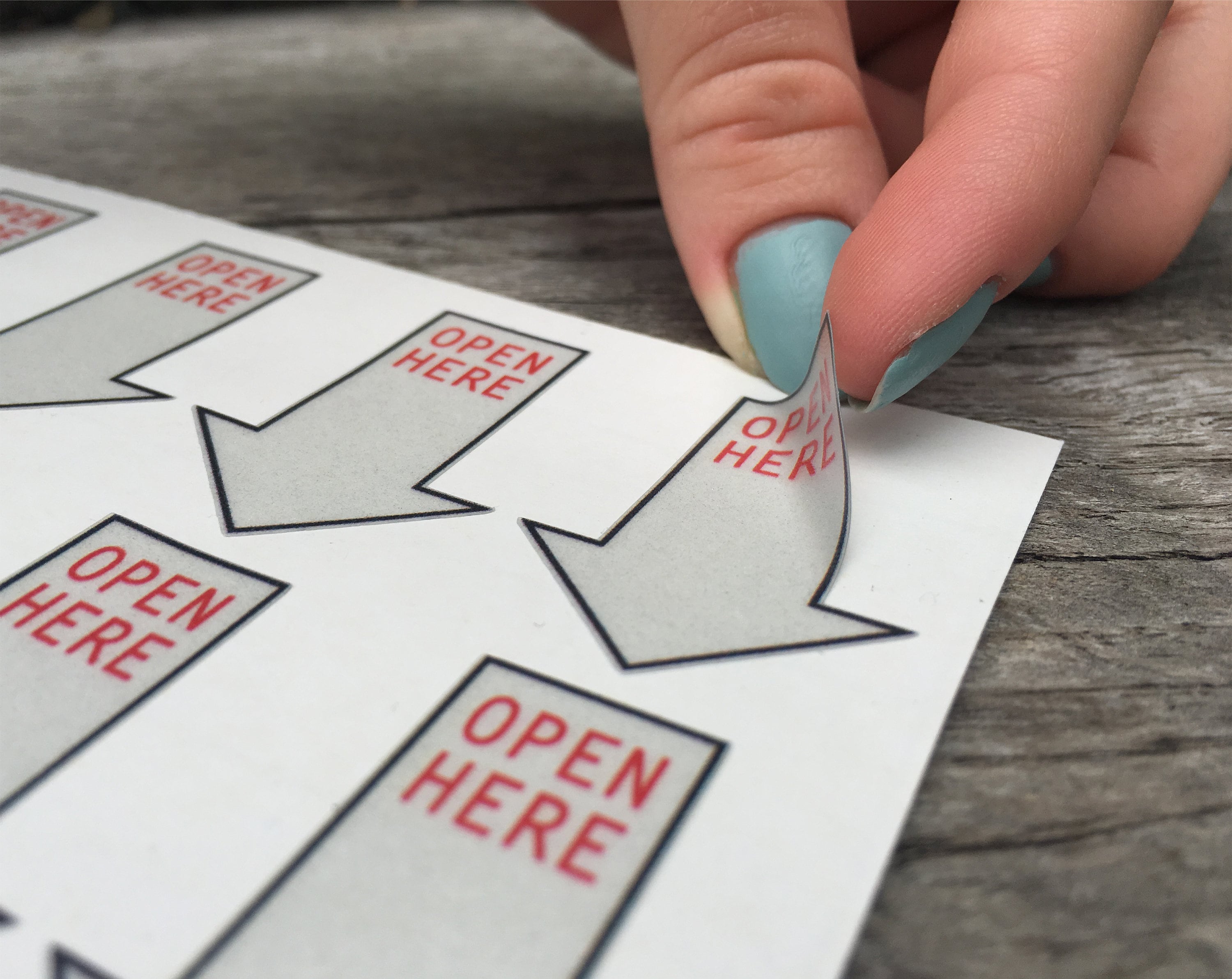 Open Here Stickers for Sellers, Box Opening Stickers, Show Customers ...