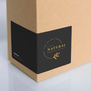 100 Pcs. Box Stickers, Shop Logo Label for Packaging, Wrapping Supply ...