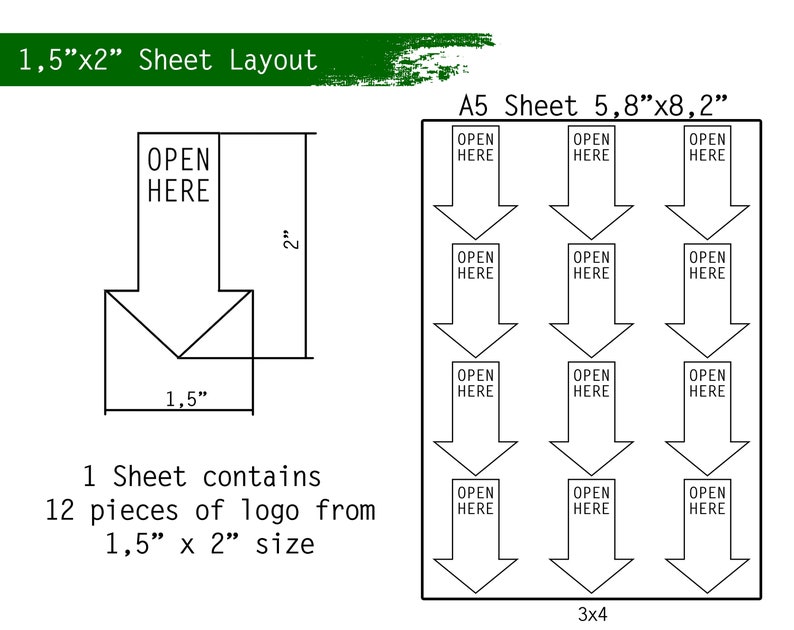 Open Here Stickers for Sellers, Box Opening Stickers, Show Customers ...