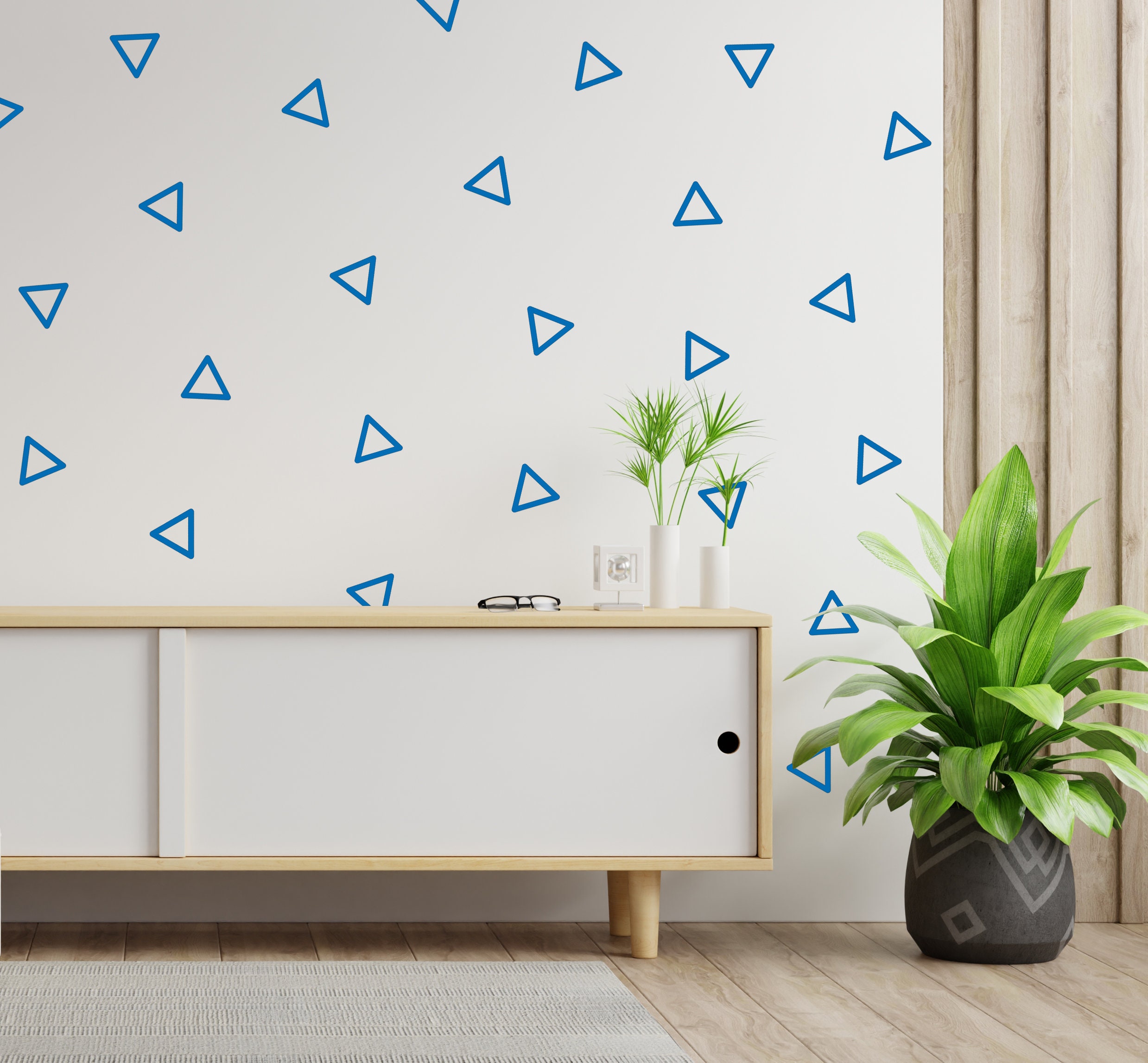 Triangle Wall Decals Modern Triangle Wall Stickers Boho | Etsy