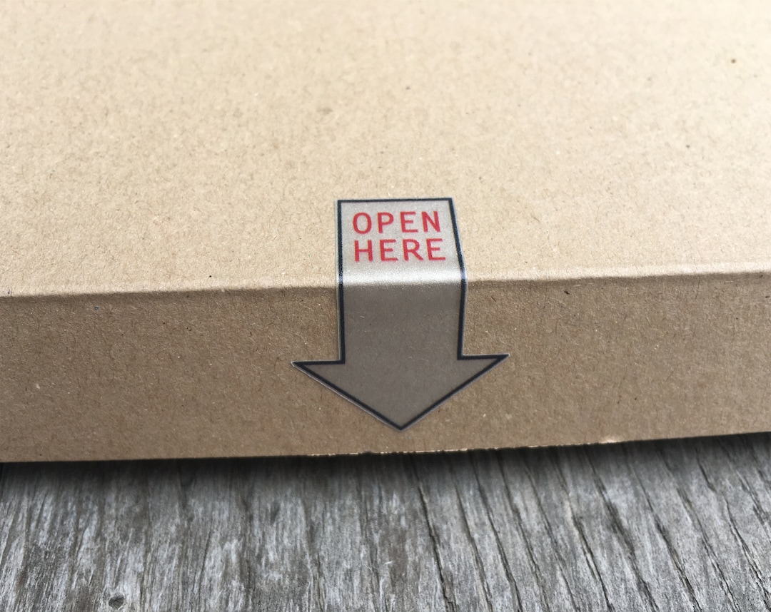 Open Here Stickers for Sellers, Box Opening Stickers, Show Customers ...
