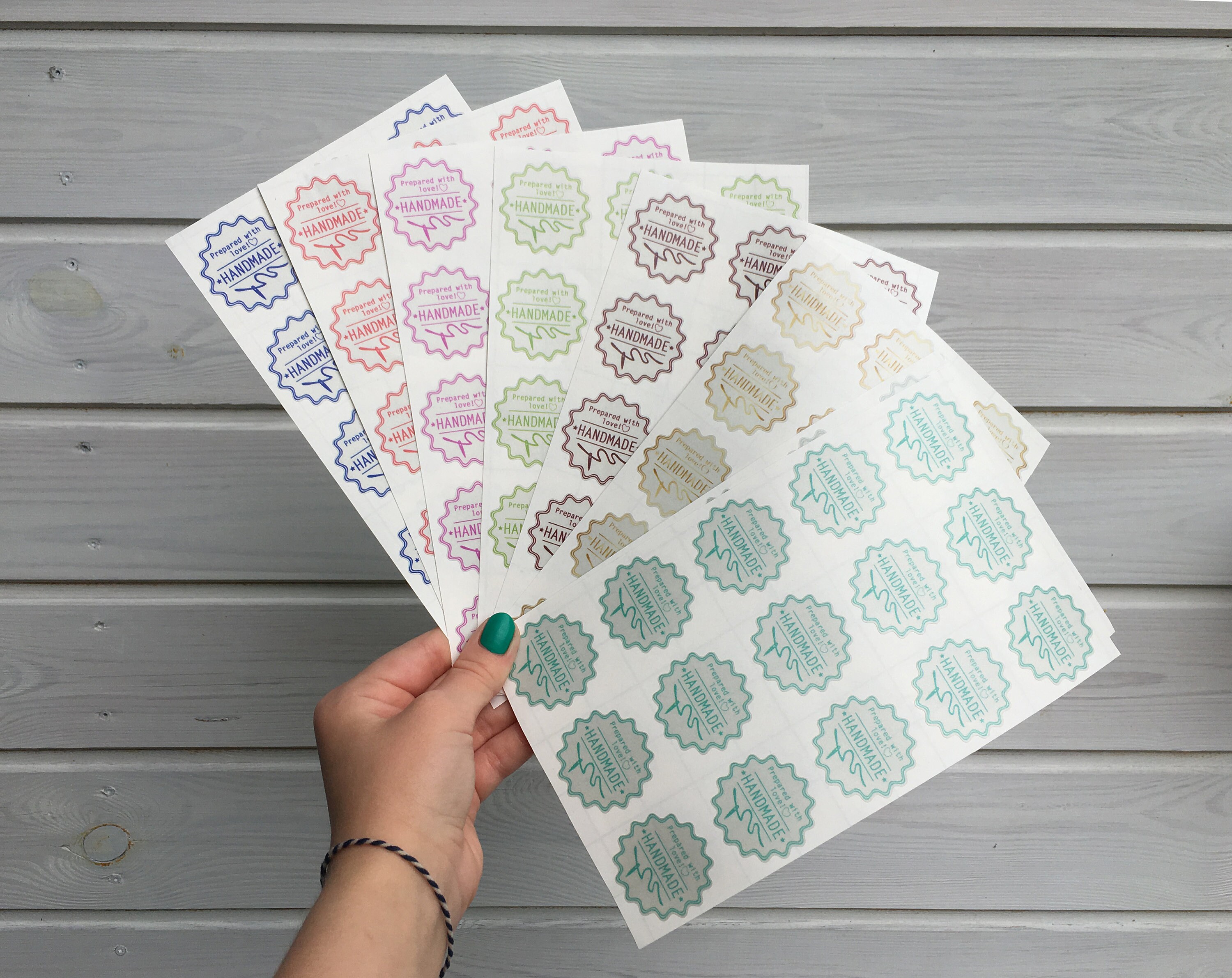 Handmade Labeled Stickers for Sellers. Add Decals to Your - Etsy UK