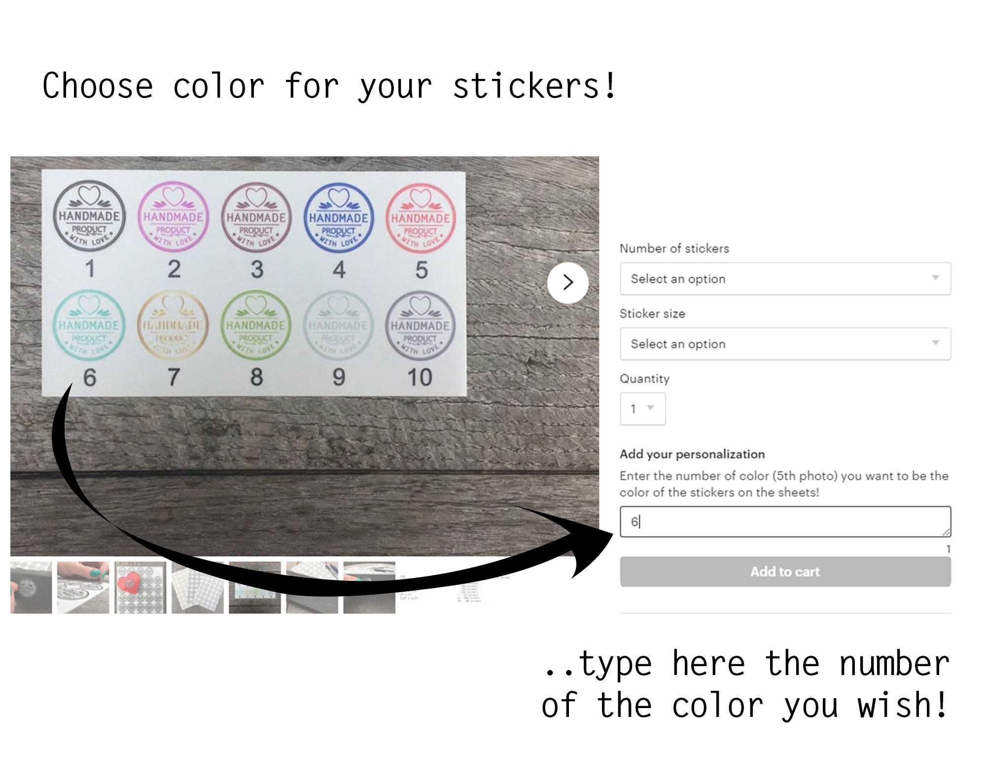 Handmade Labeled Stickers for Sellers. Add Decals to Your - Etsy UK