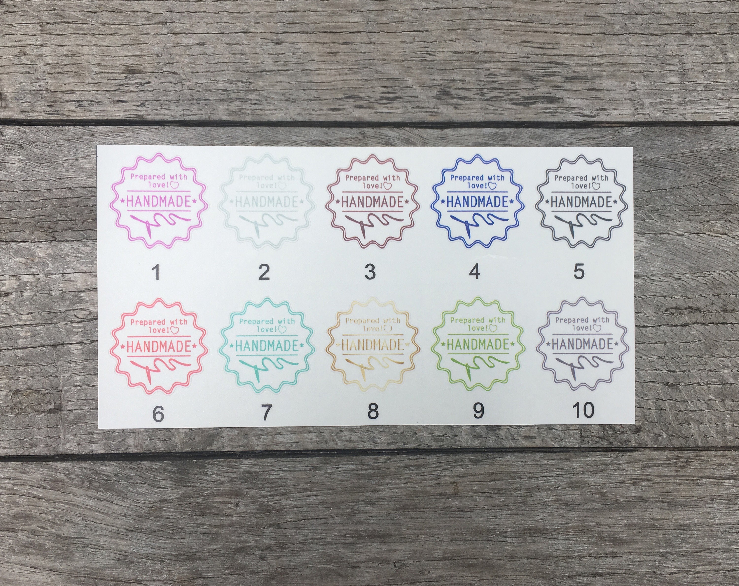 Handmade Labeled Stickers for Sellers. Add Decals to Your - Etsy UK