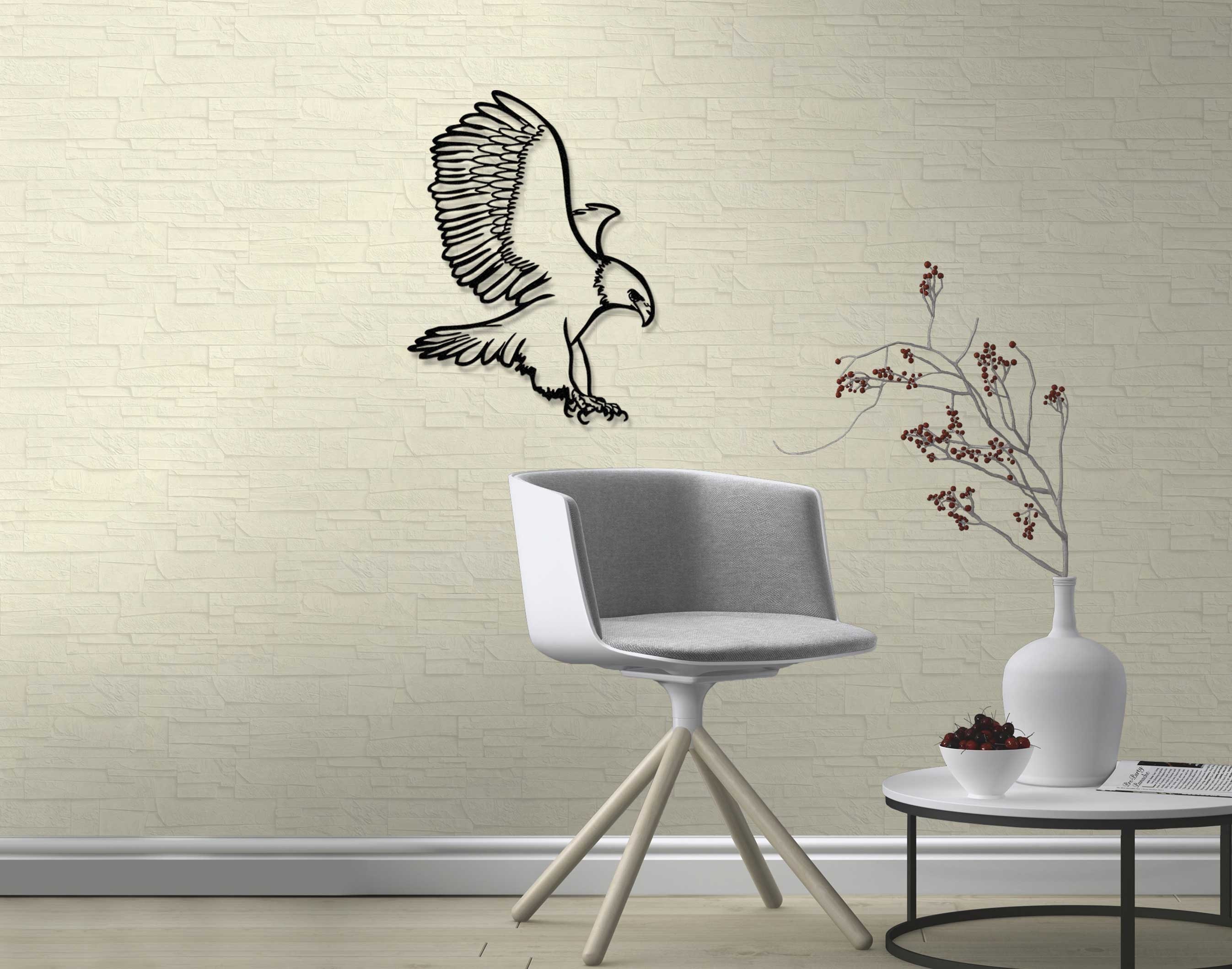 Hawk Bird, Metal Hawk Wall Decor, Metal Wall Art, Home Decor, Birthday ...