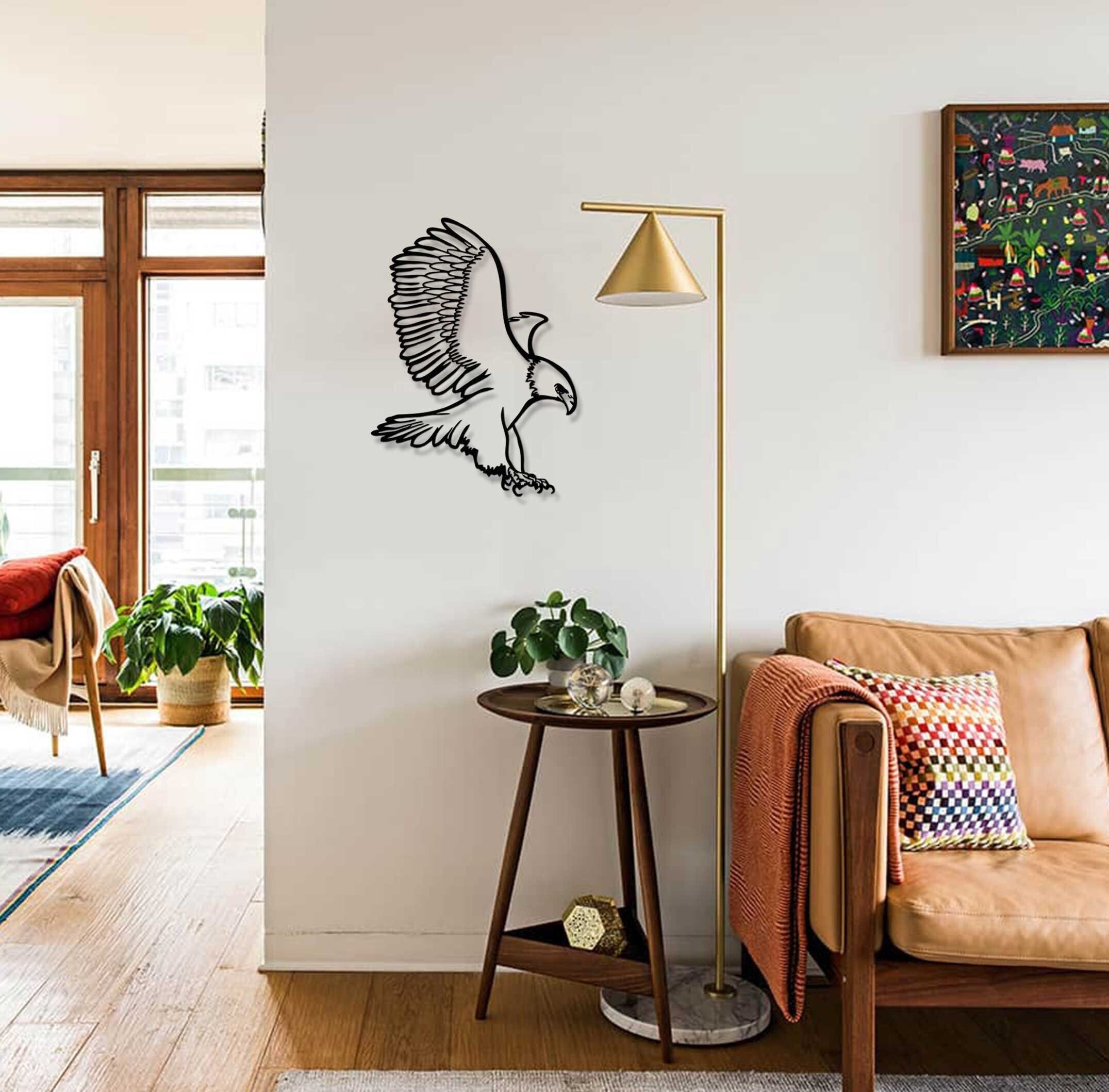 Hawk Bird, Metal Hawk Wall Decor, Metal Wall Art, Home Decor, Birthday ...