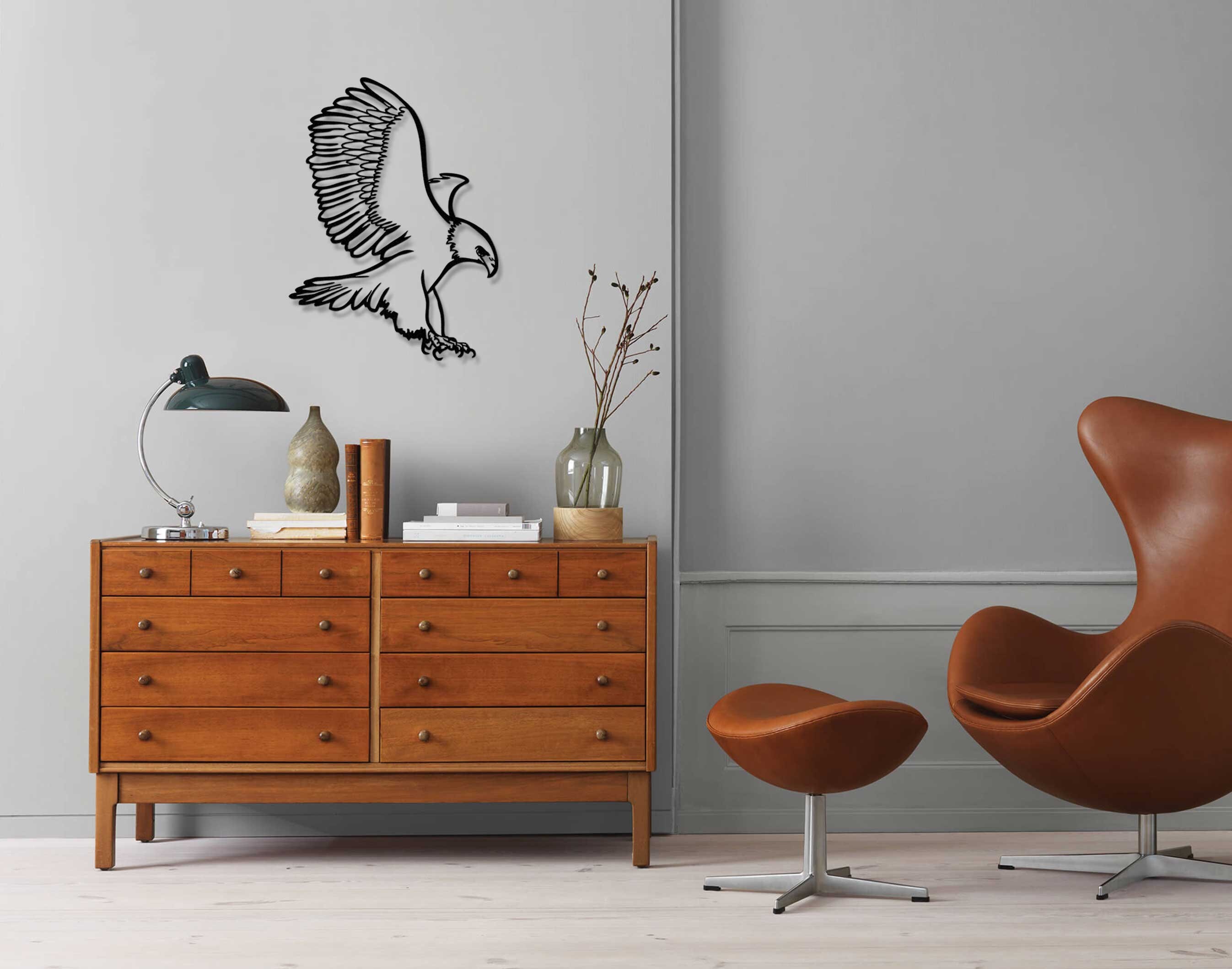 Hawk Bird, Metal Hawk Wall Decor, Metal Wall Art, Home Decor, Birthday ...