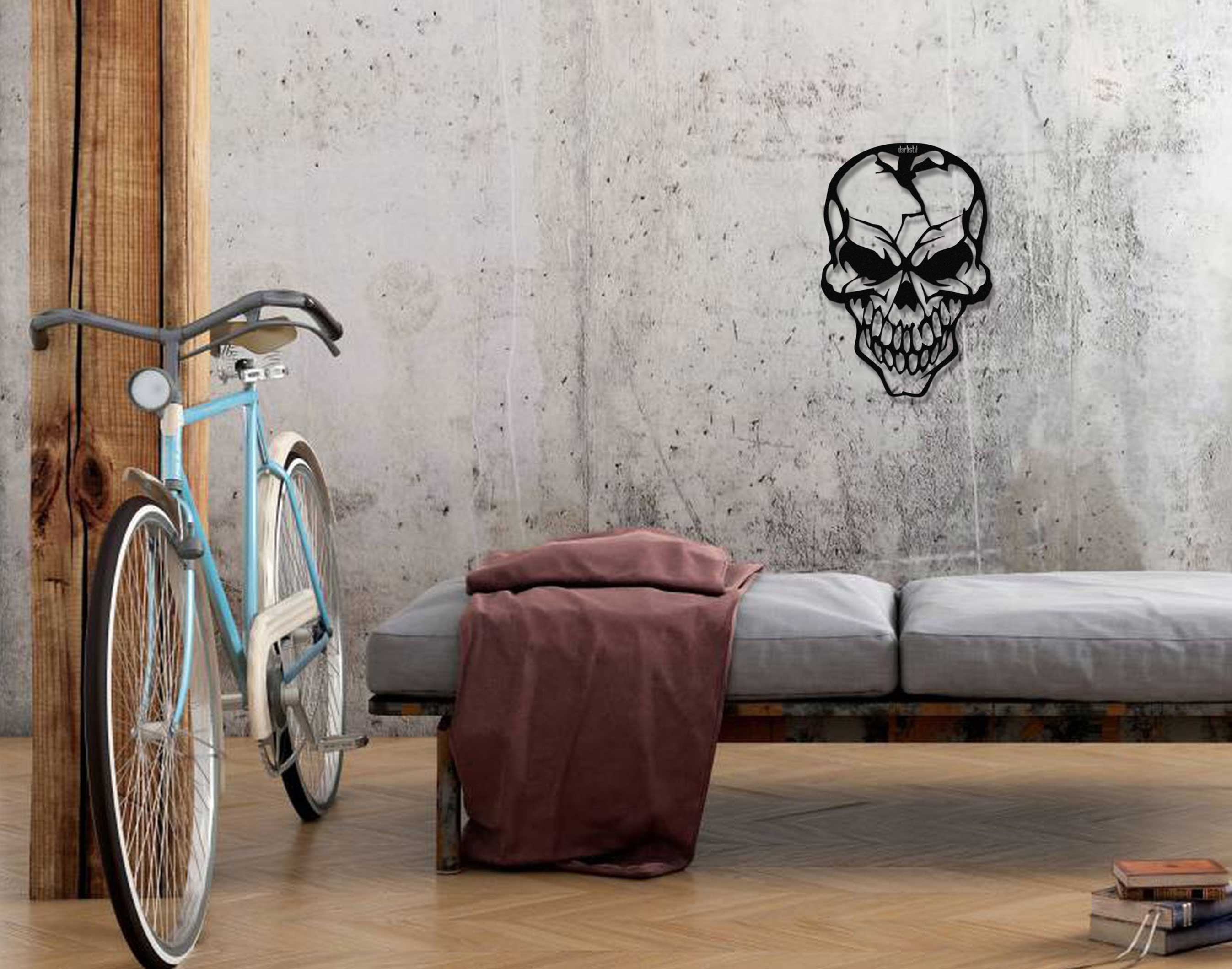 Skull Metal Wall Art, Wall Decor, Skull Skeleton Decor, Home Decor ...