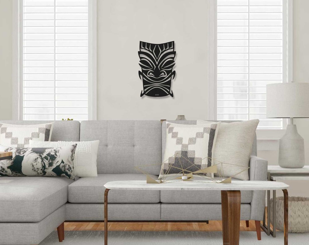 Traditional African Mask Wall Decor | Tribal African Mask Metal Wall ...