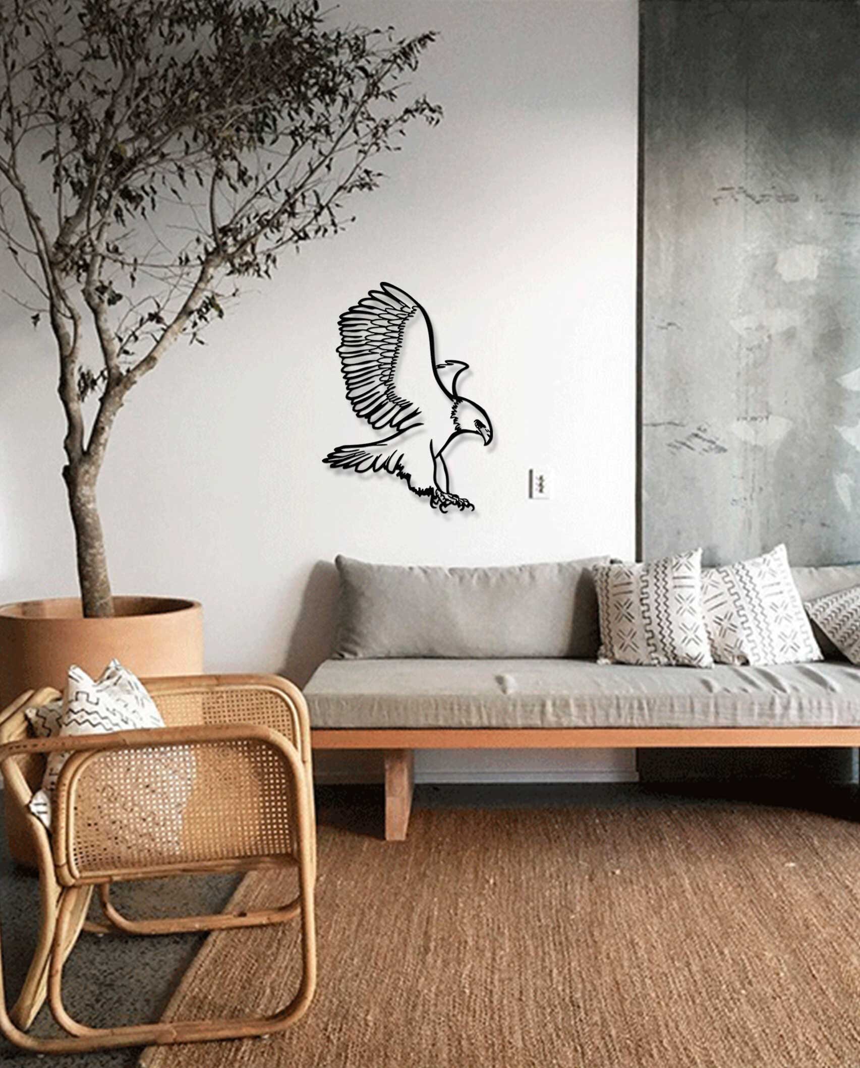 Hawk Bird, Metal Hawk Wall Decor, Metal Wall Art, Home Decor, Birthday ...